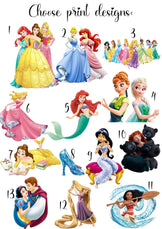 SET OF 3 Princesses Personalised Prints – Funky Print Factory